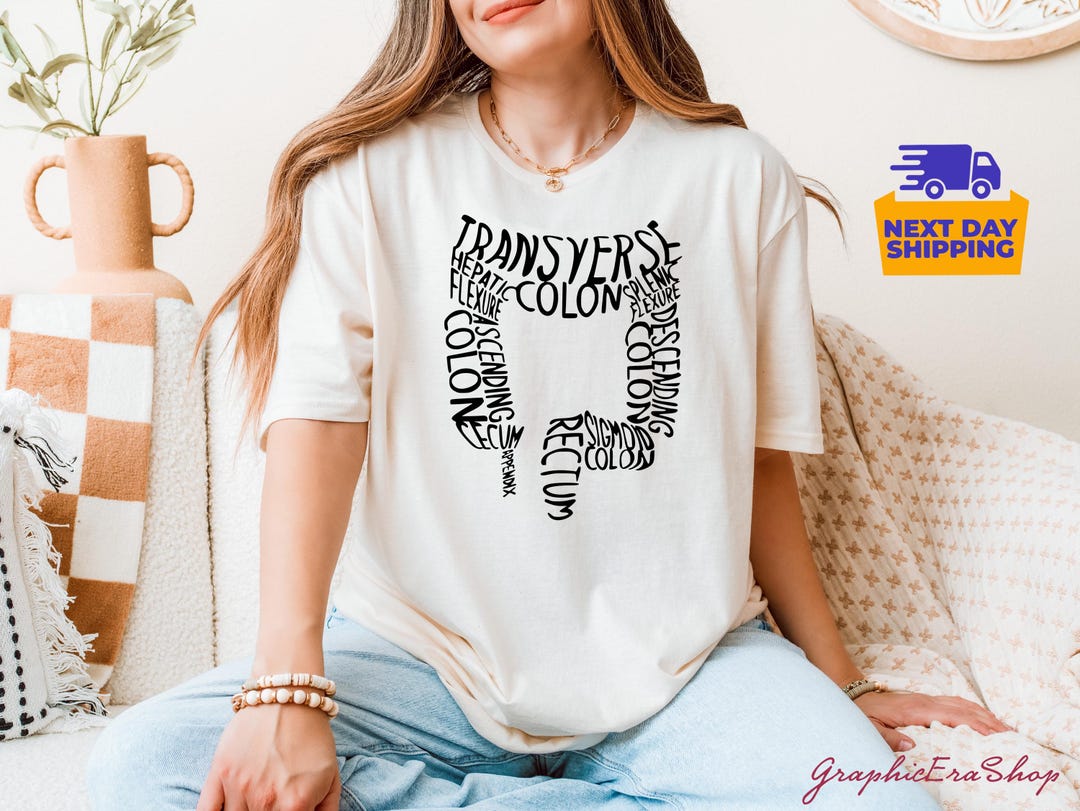 Funny Endoscopy Nurse T-shirt: Colon Anatomy GI Humor - Etsy