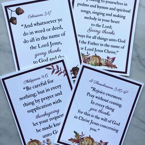 Giving Thanks Thanksgiving KJV Printable PDF Download Scripture Memory ...