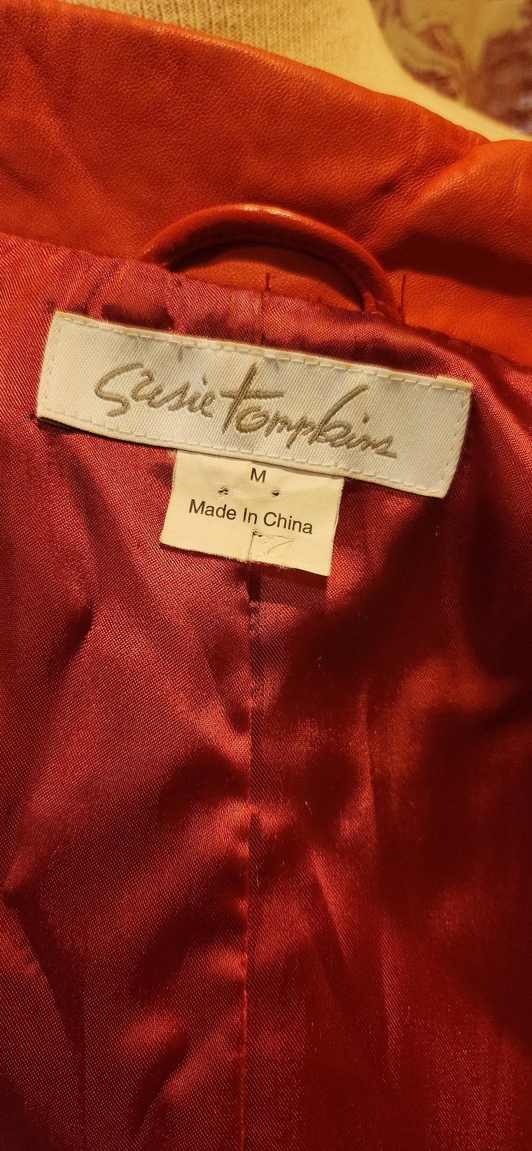 Vintage Susie Tompkins Leather Vest Coral - Etsy