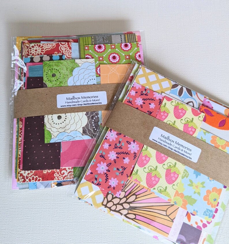 Assorted Scrapbook Paper Pack, Craft Destash, Junk Journal Supplies - Etsy