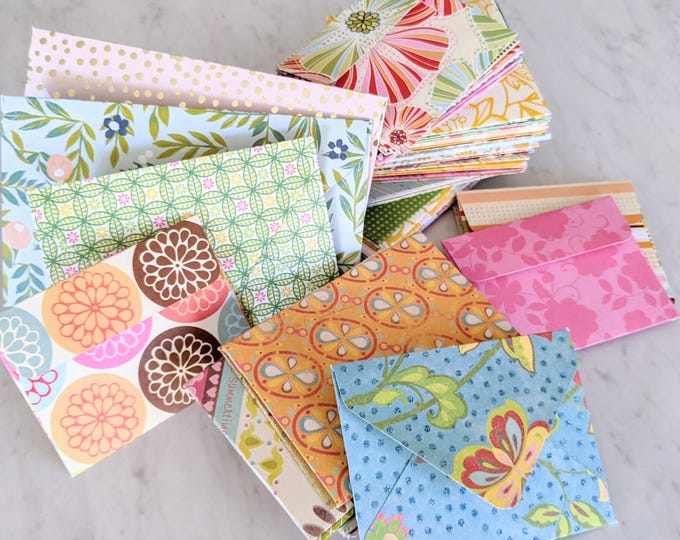 15 Assorted Envelopes, Different Sizes, Patterned Envelopes ...