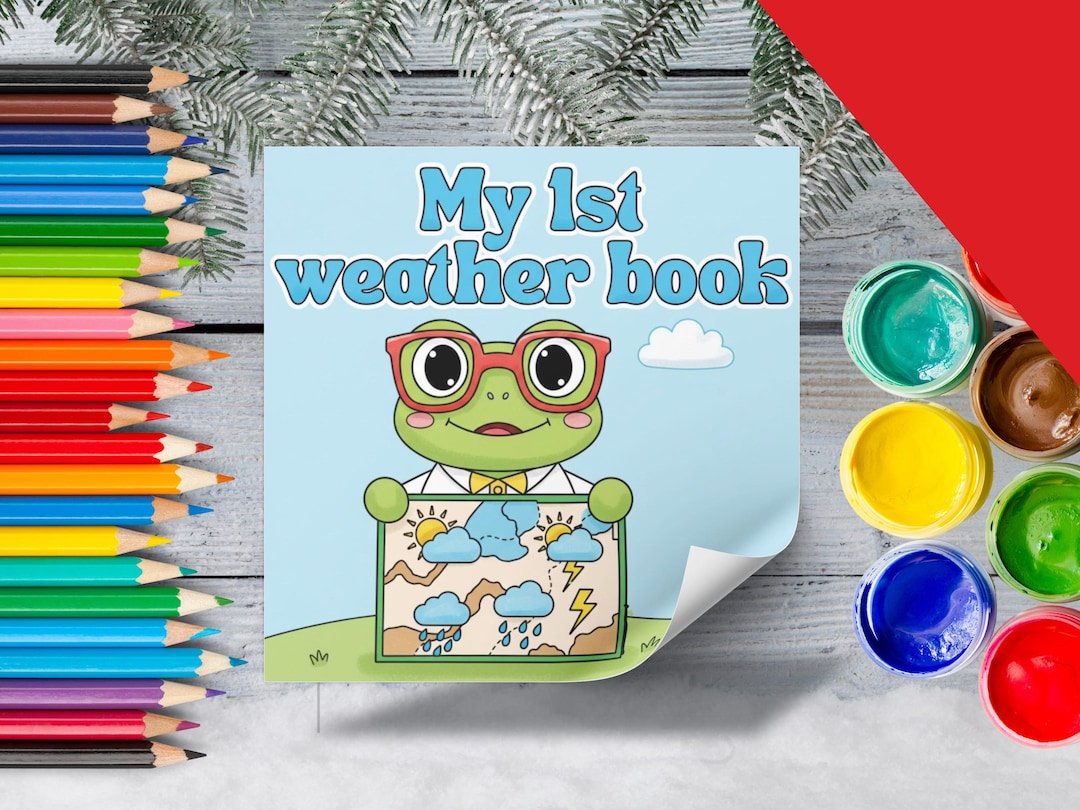 My 1st Weather Book Kids Coloring | 30+ Pages Weather Activity Book ...