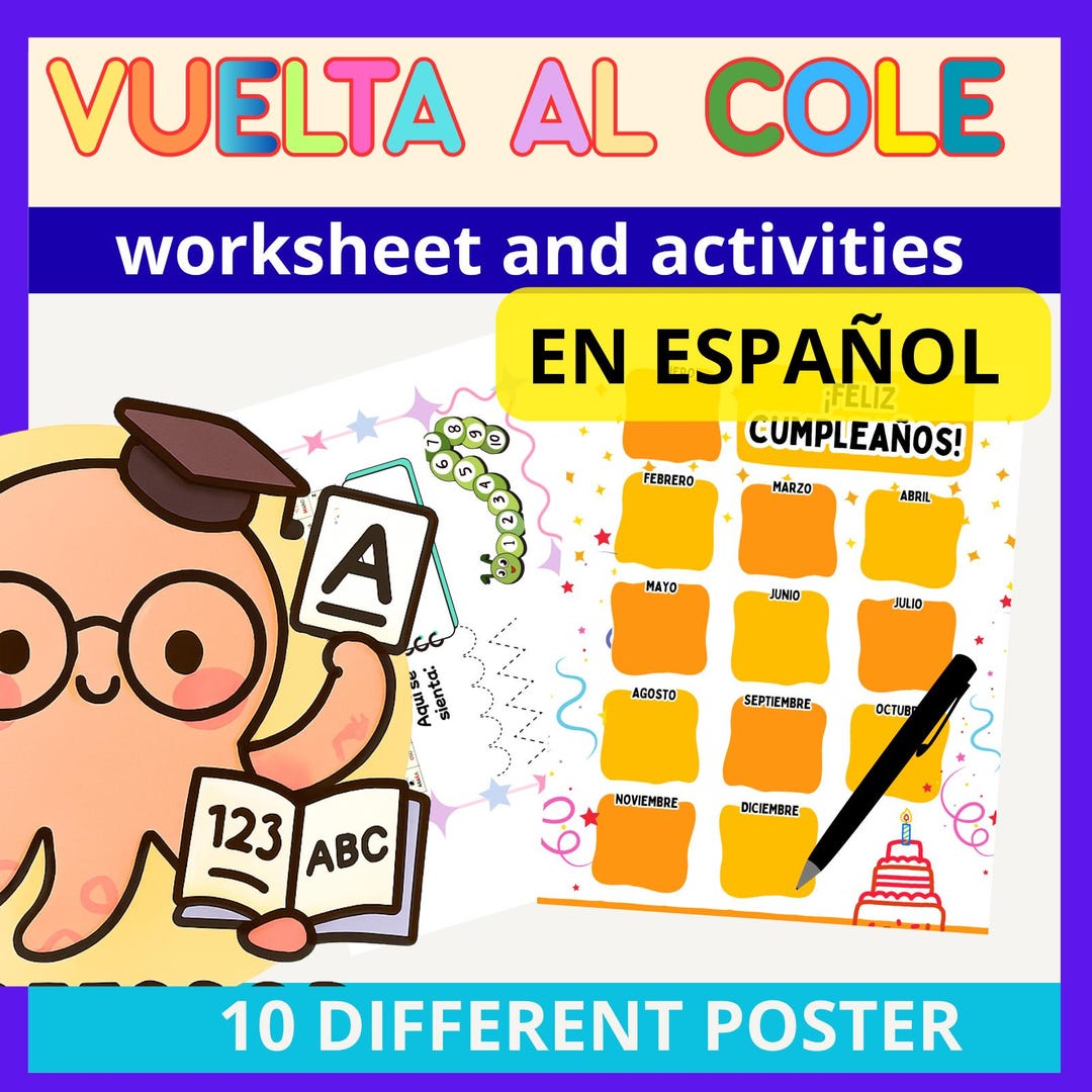 Spanish Word Search Worksheets – Animals, Colors, Numbers (PDF) - Etsy