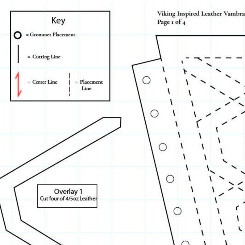 Armor Pattern: Leather Vambraces PDF (pattern Only) - Etsy