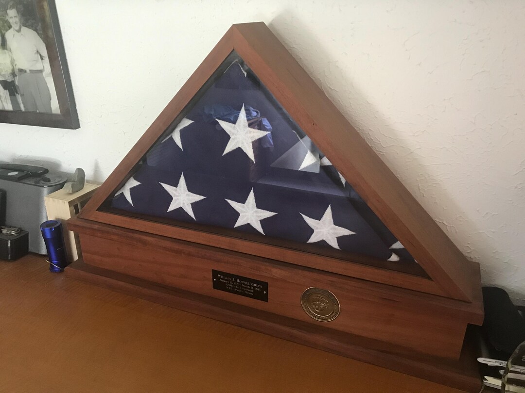 Military Flag Display Case - Etsy