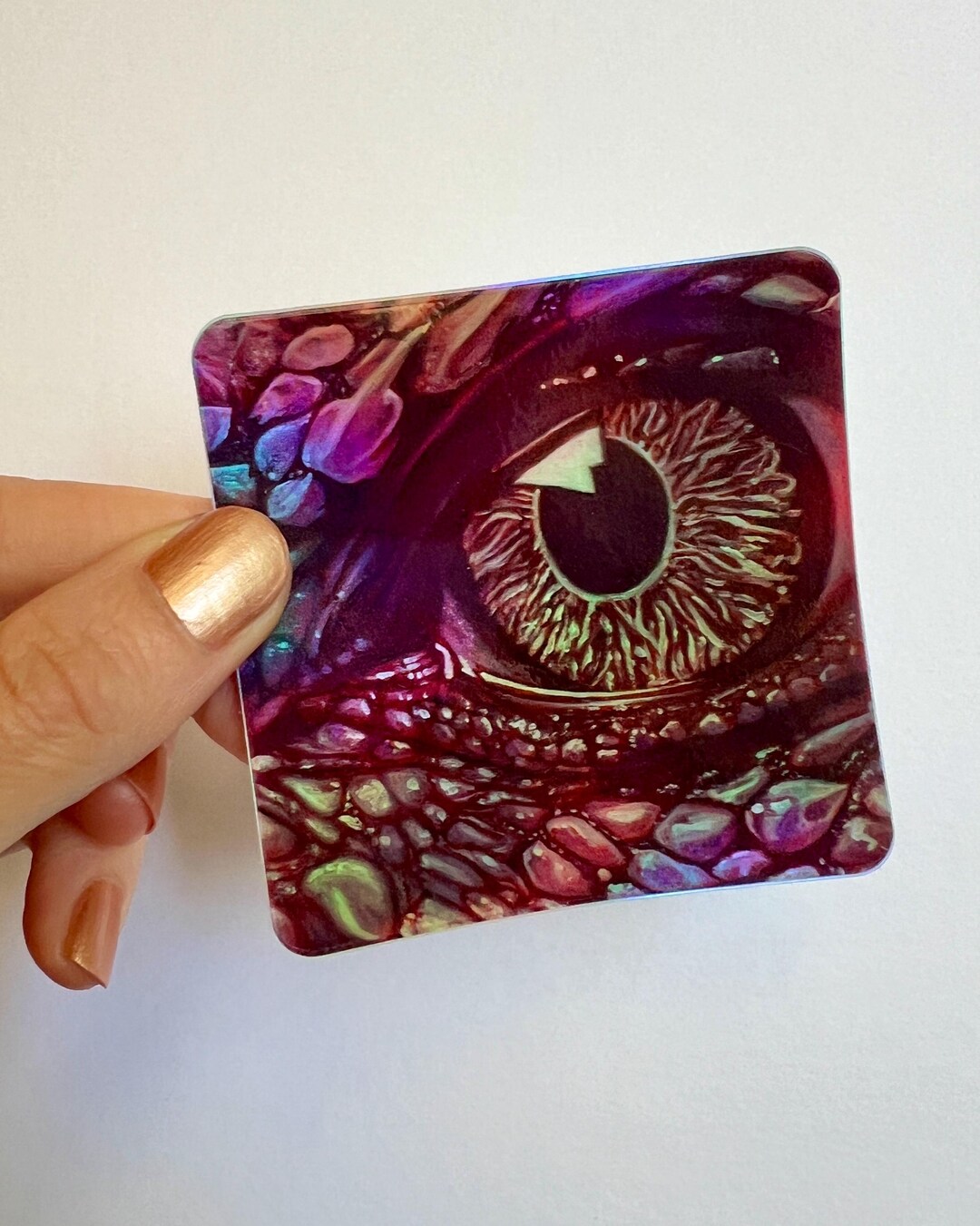 Holographic Dragon Eye Sticker - Etsy