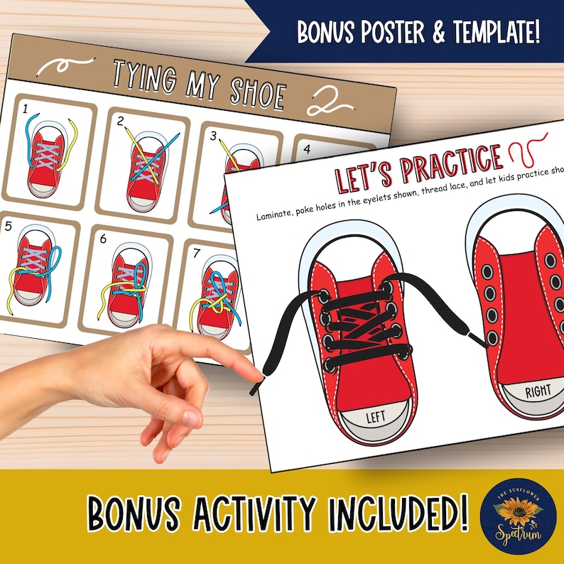Social Story for Tying Shoes Practice | How to Tie Shoes Printable for ...