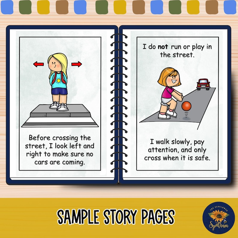Street & Road Safety Social Story for Kids | Autism Safety | Crossing ...