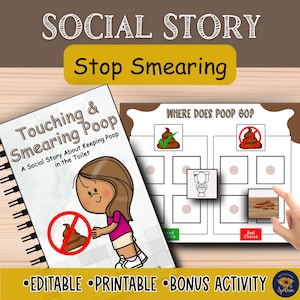 No Smearing Poop Social Story | Fecal Smearing & Sensory Seeking ...