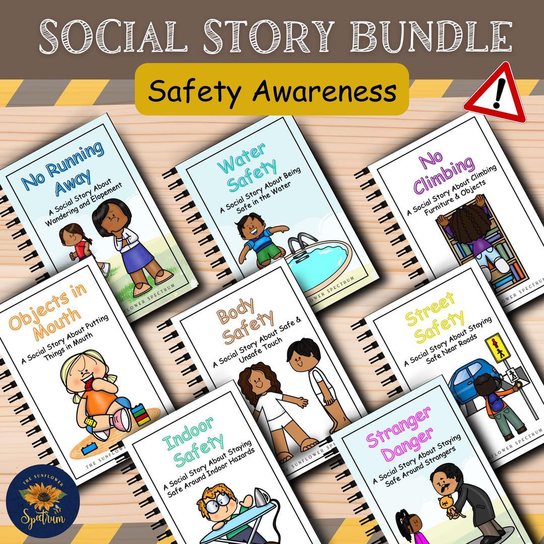 Autism Safety Social Stories Bundle | Safety Awareness | Safe Vs Unsafe ...