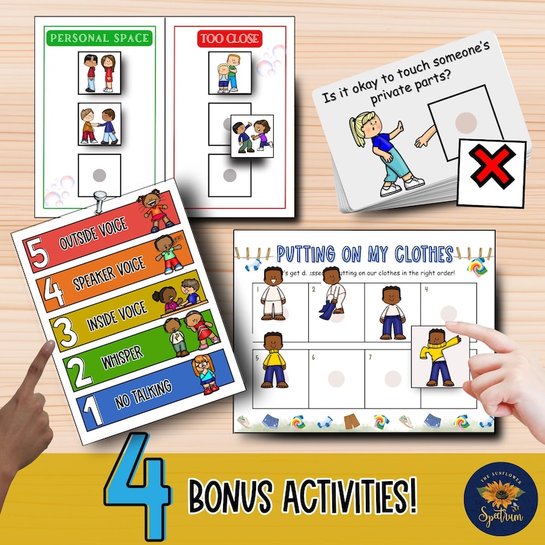 Social Boundaries Social Story Bundle for Autism | Personal Space, No ...