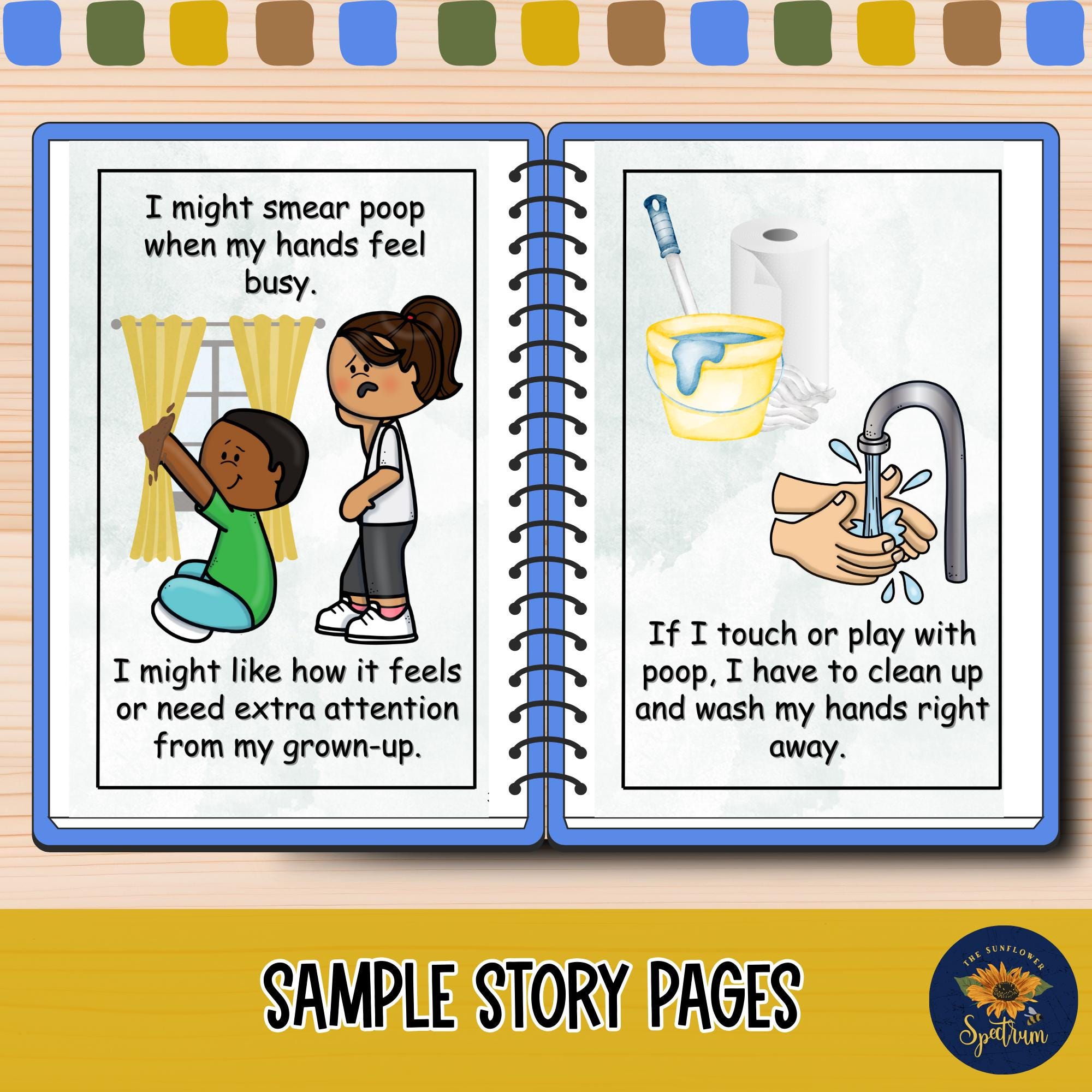 No Smearing Poop Social Story | Fecal Smearing & Sensory Seeking ...