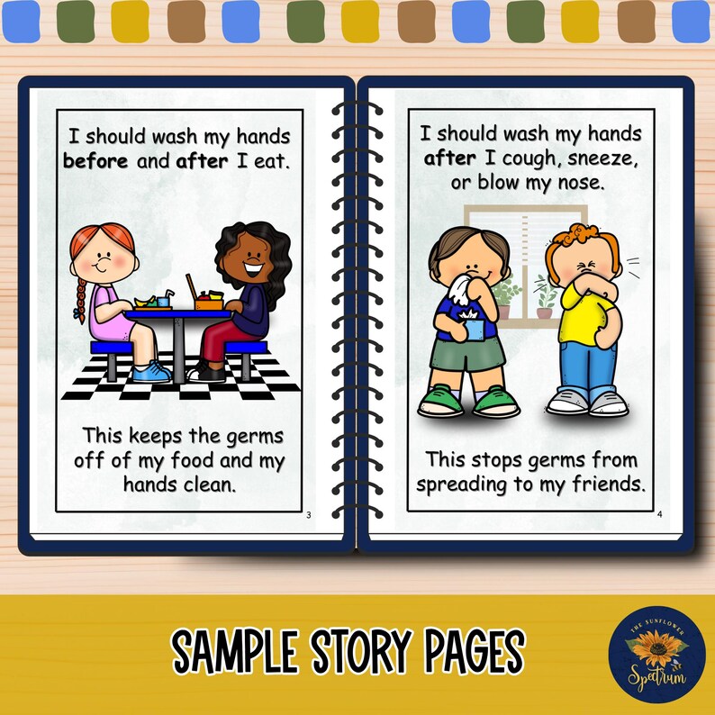 Handwashing Social Story for Kids With Bonus Handwashing Steps Poster ...