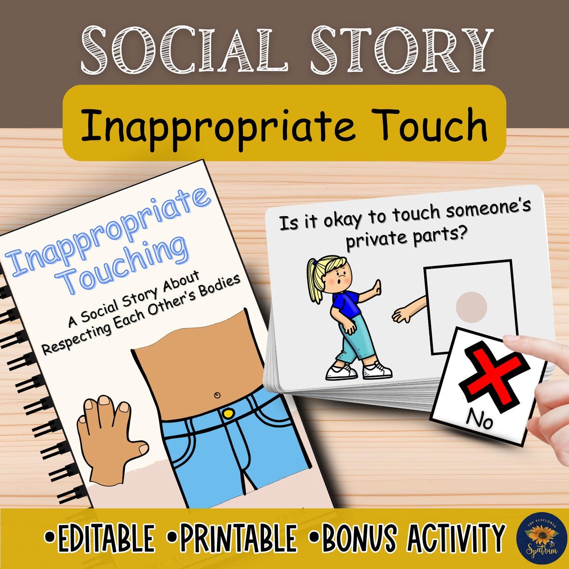 Inappropriate Touching Social Story for Kids | Body Safety + Consent ...