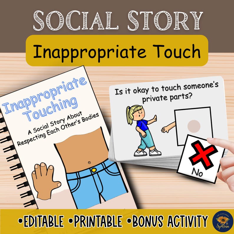 Inappropriate Touching Social Story for Kids | Body Safety + Consent ...
