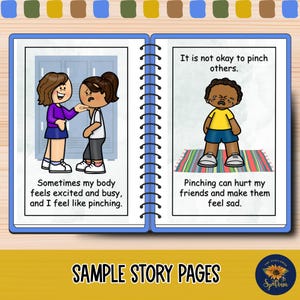 Aggressive Behaviors Social Story Bundle | No Pushing, No Kicking, No ...