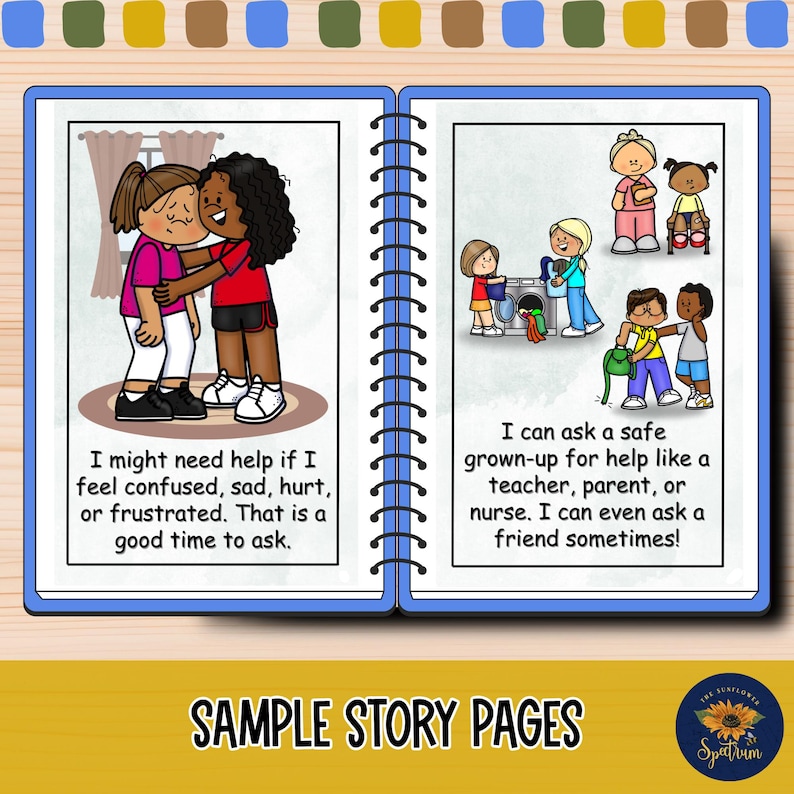 I Can Ask for Help Social Story | Editable Autism SEL Resource With ...