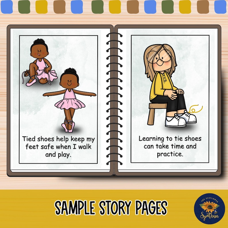 Social Story for Tying Shoes Practice | How to Tie Shoes Printable for ...
