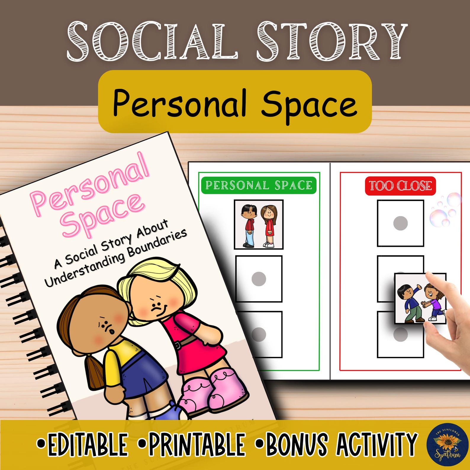 Personal Space Social Story | Teaching Personal Boundaries & Respecting ...