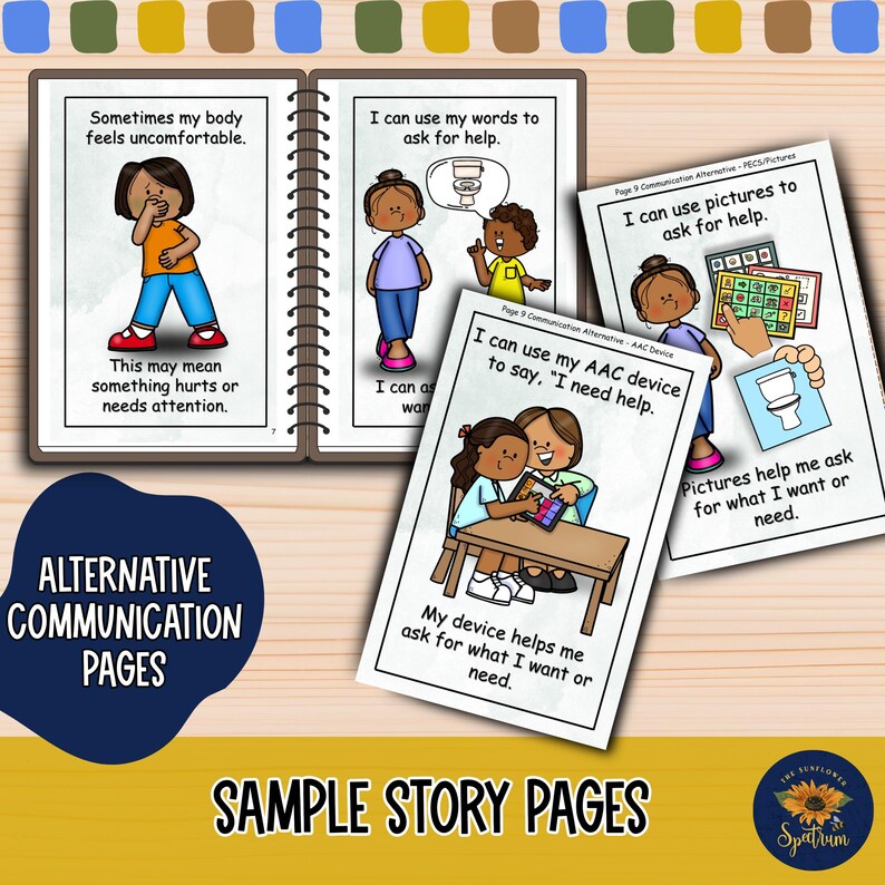 Body Awareness Social Story: Listening to My Body Visual Supports for ...