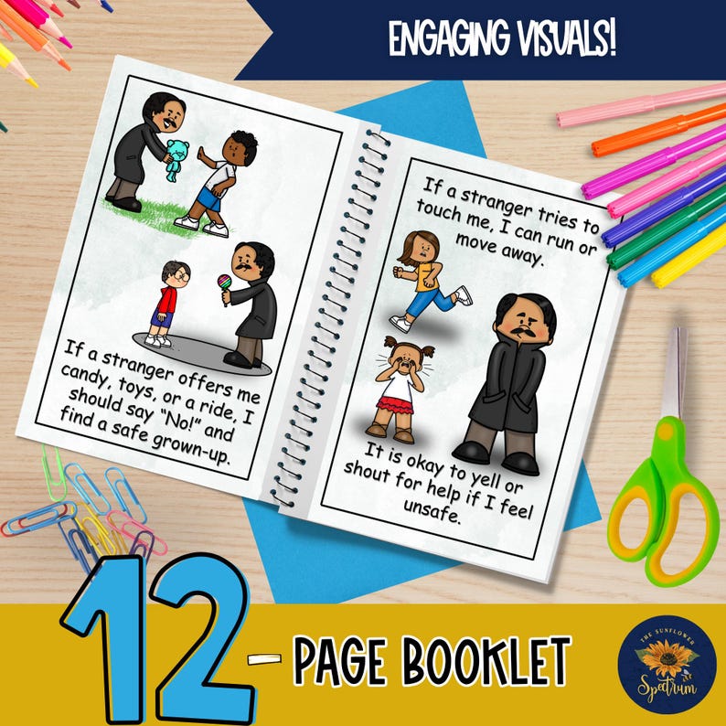 Stranger Danger Social Story for Kids With Autism + Safe Vs Unsafe Sort ...