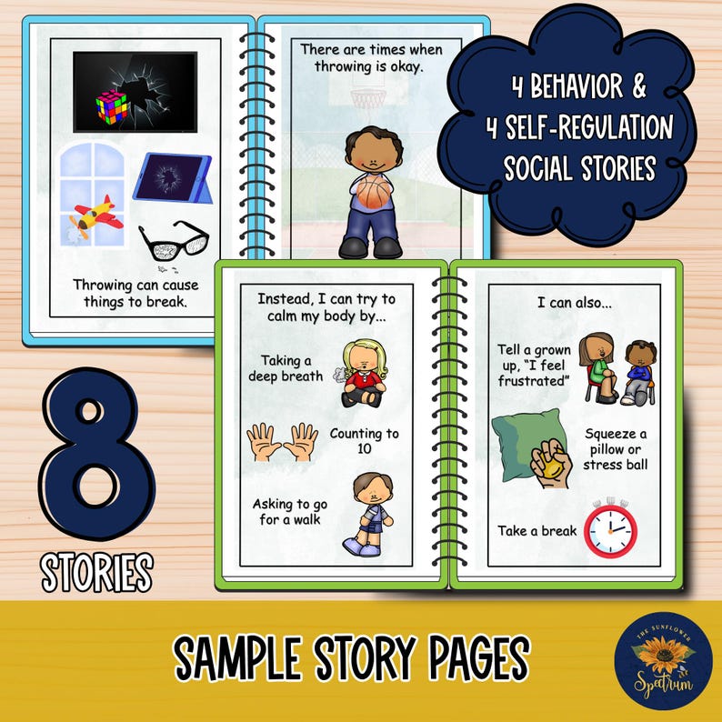 Self-regulation & Aggressive Behaviors Social Story Bundle | Autism ...
