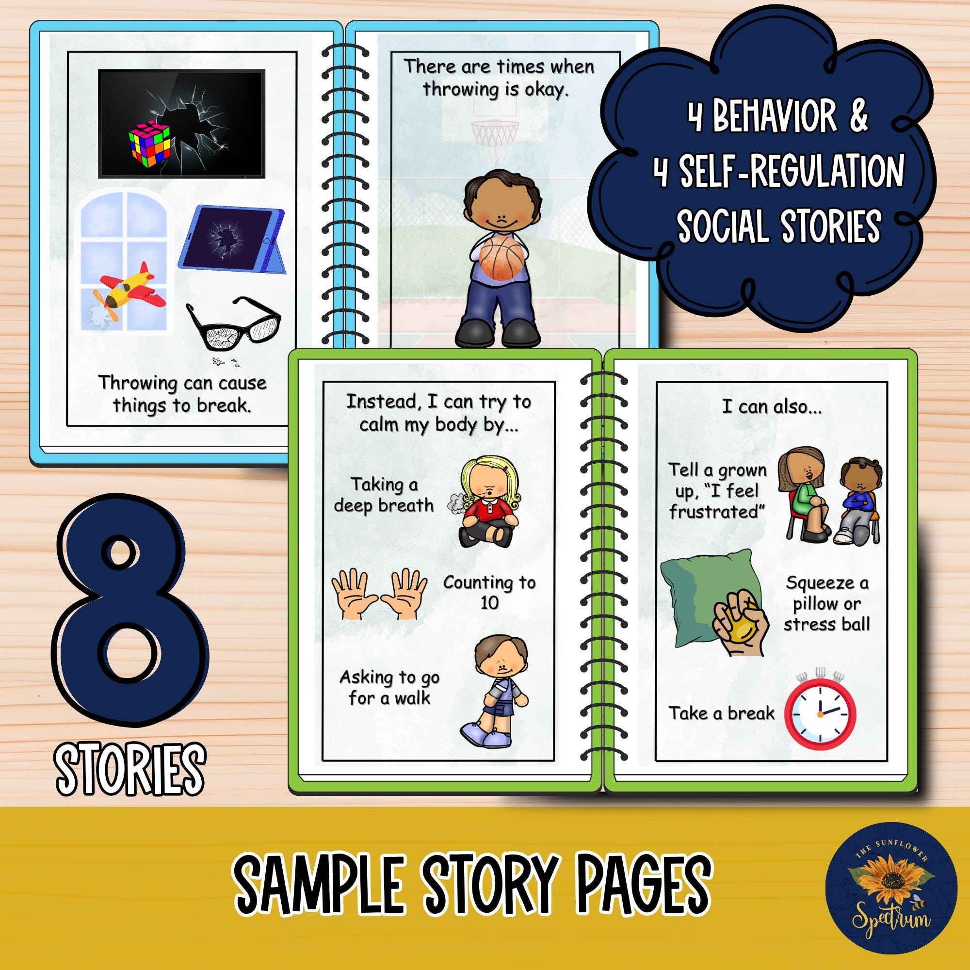Self-regulation & Aggressive Behaviors Social Story Bundle | Autism ...