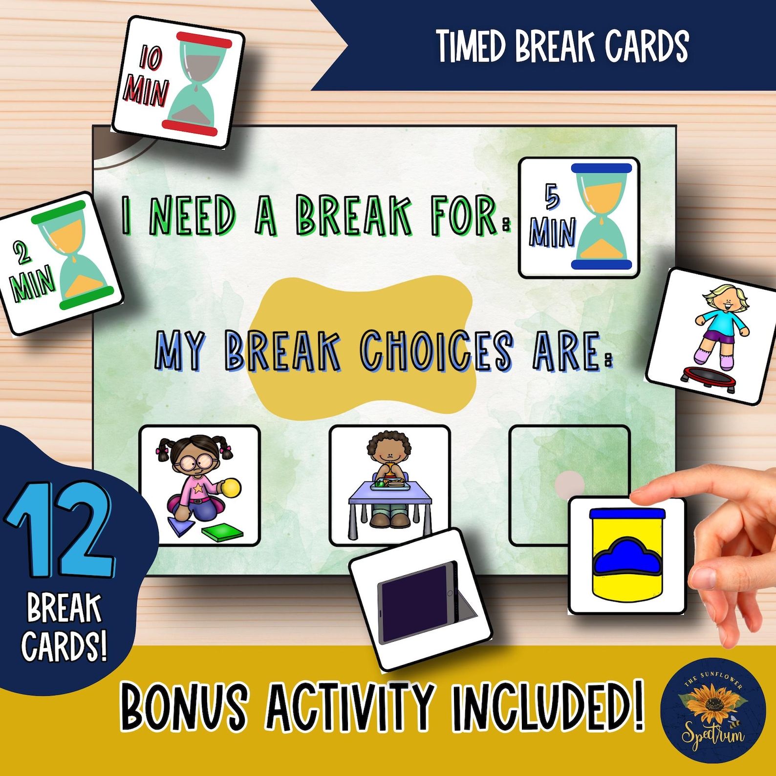 Taking a Break Social Story for Kids | Visual “I Need a Break” Cards ...