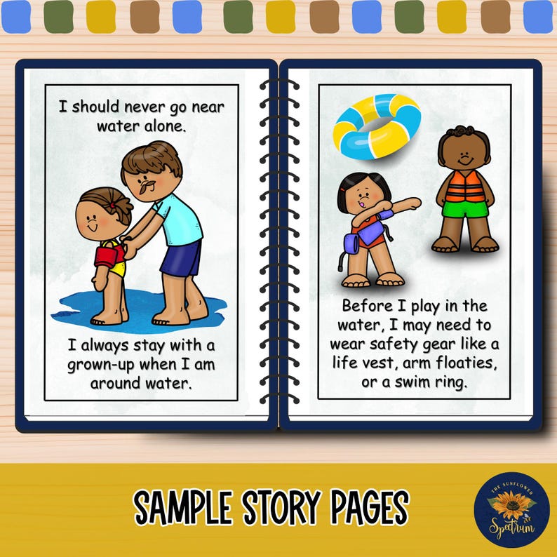 Water Safety Social Story + Sorting Activity | Autism and Water ...