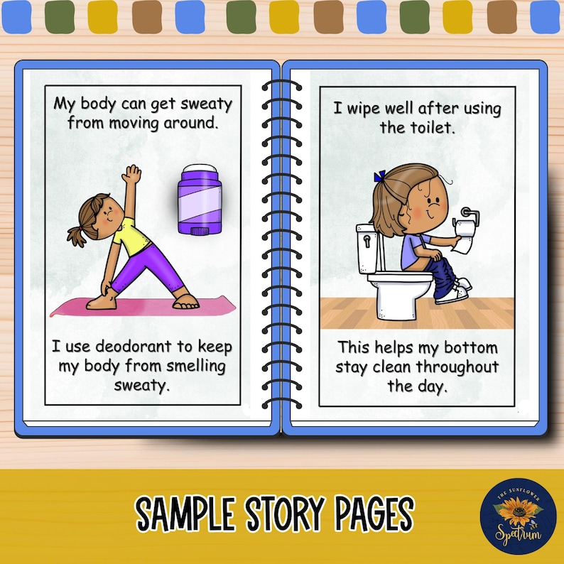 Personal Hygiene Social Story: Taking Care of My Body, Autism Life ...