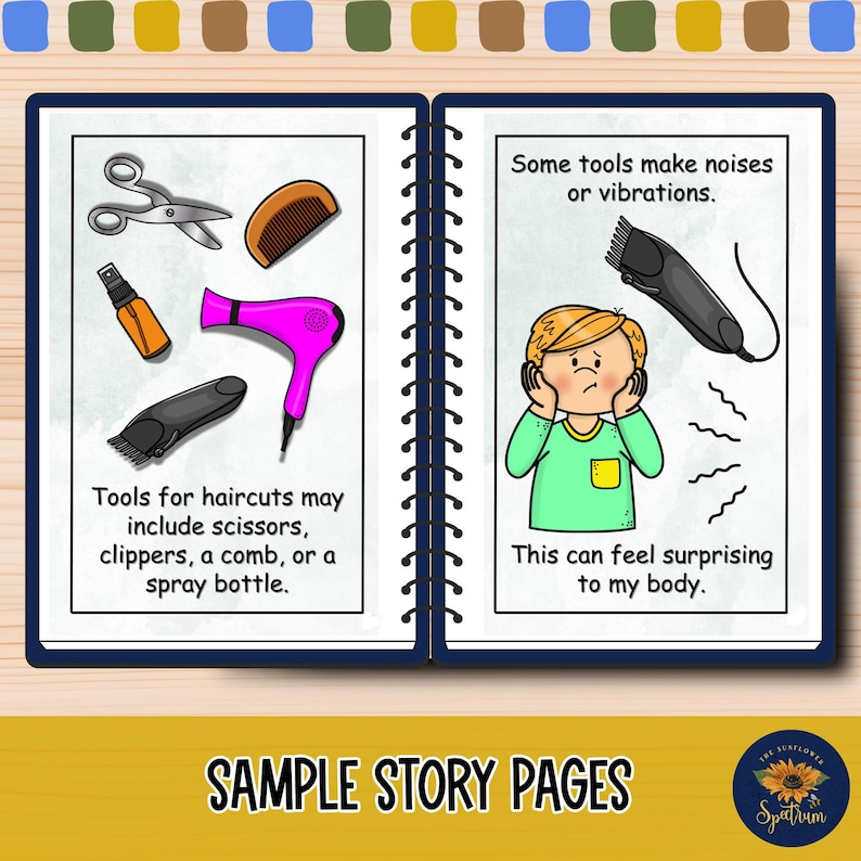 Getting a Haircut Social Story: Visual Schedule, I Need Board, First ...