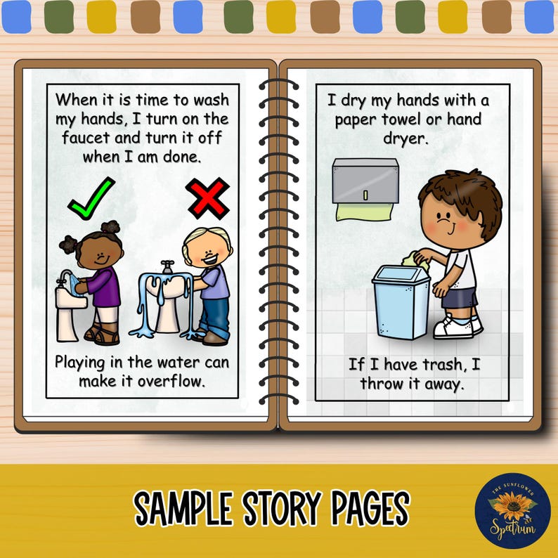 Bathroom Etiquette Social Story for Kids | Life Skills | Toileting ...