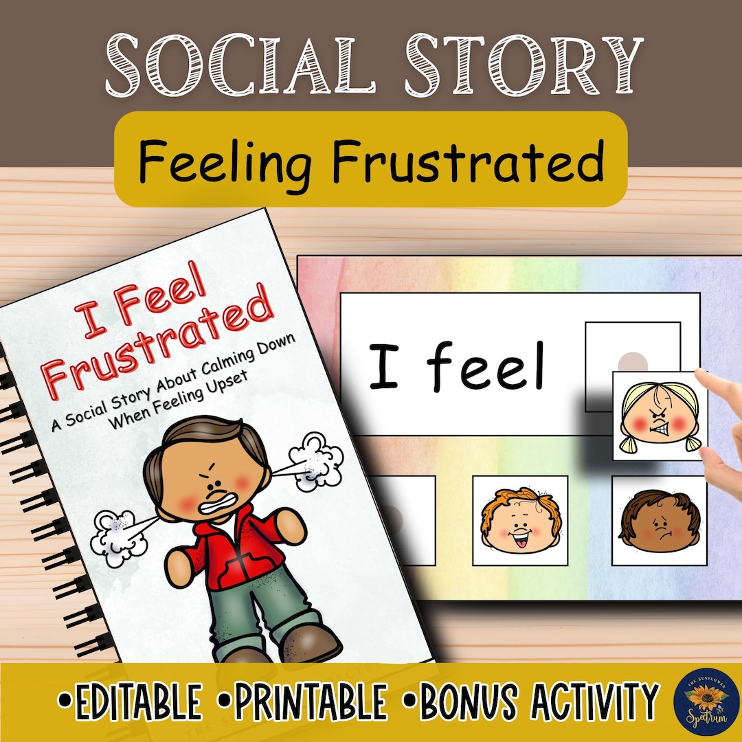 When I Feel Frustrated Social Story for Kids | Calming Strategies ...