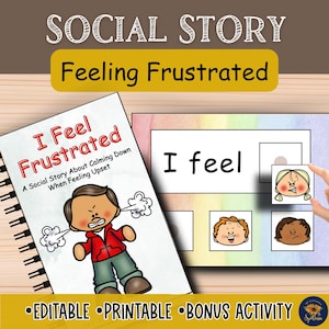 When I Feel Frustrated Social Story for Kids | Calming Strategies | Autism Social Skills | Self ...