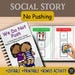 No Pushing Social Story | Safe Hands & Personal Space | Social ...