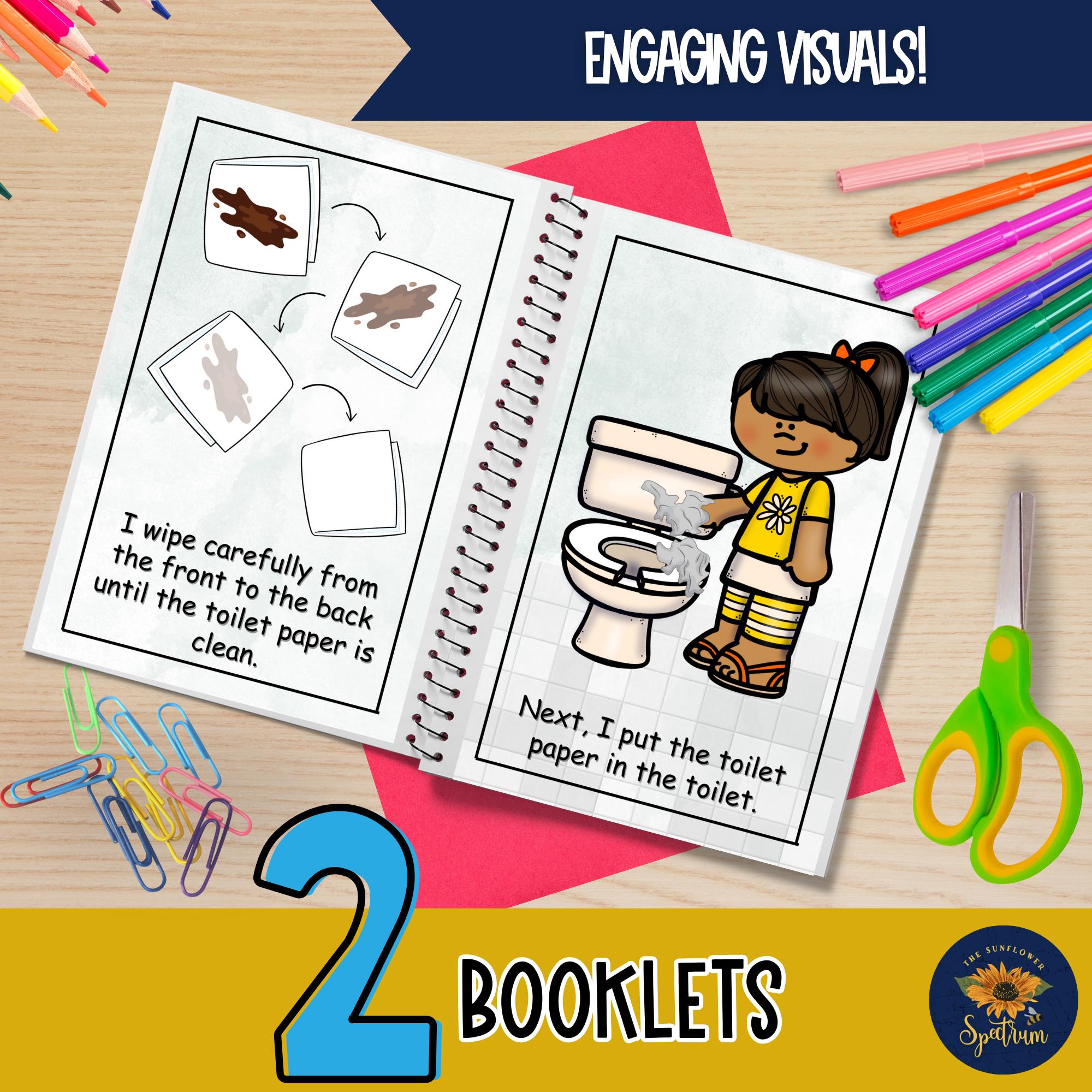 Wiping Bottom Social Story | Toileting Social Story for Autism ...