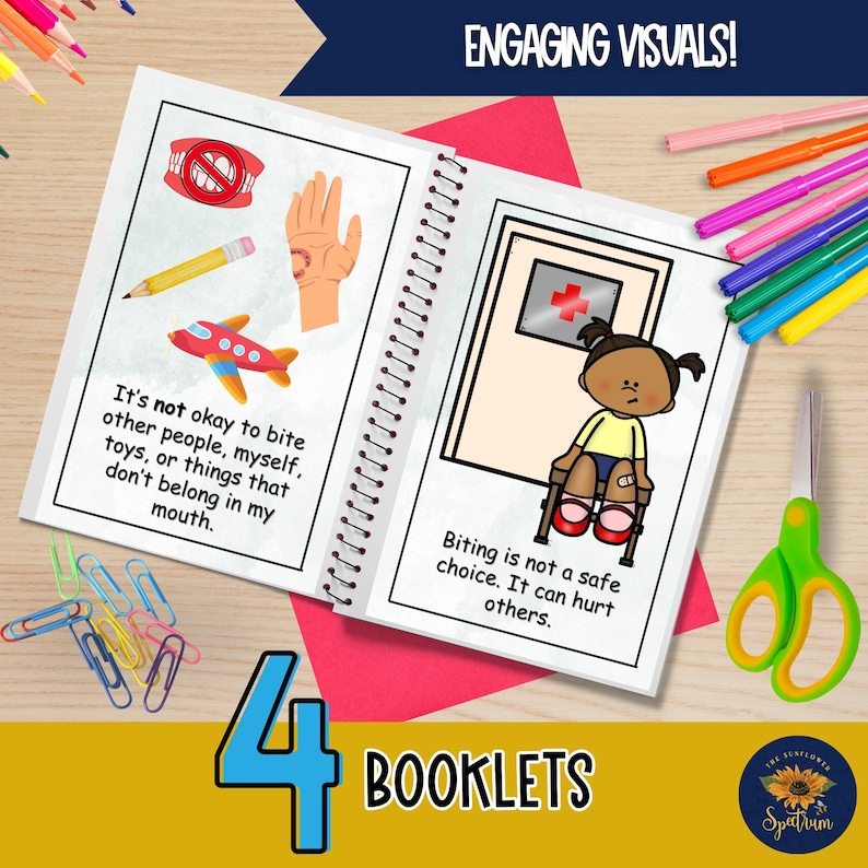 Behavior Social Story Collection | No Hitting, Biting, Spitting ...