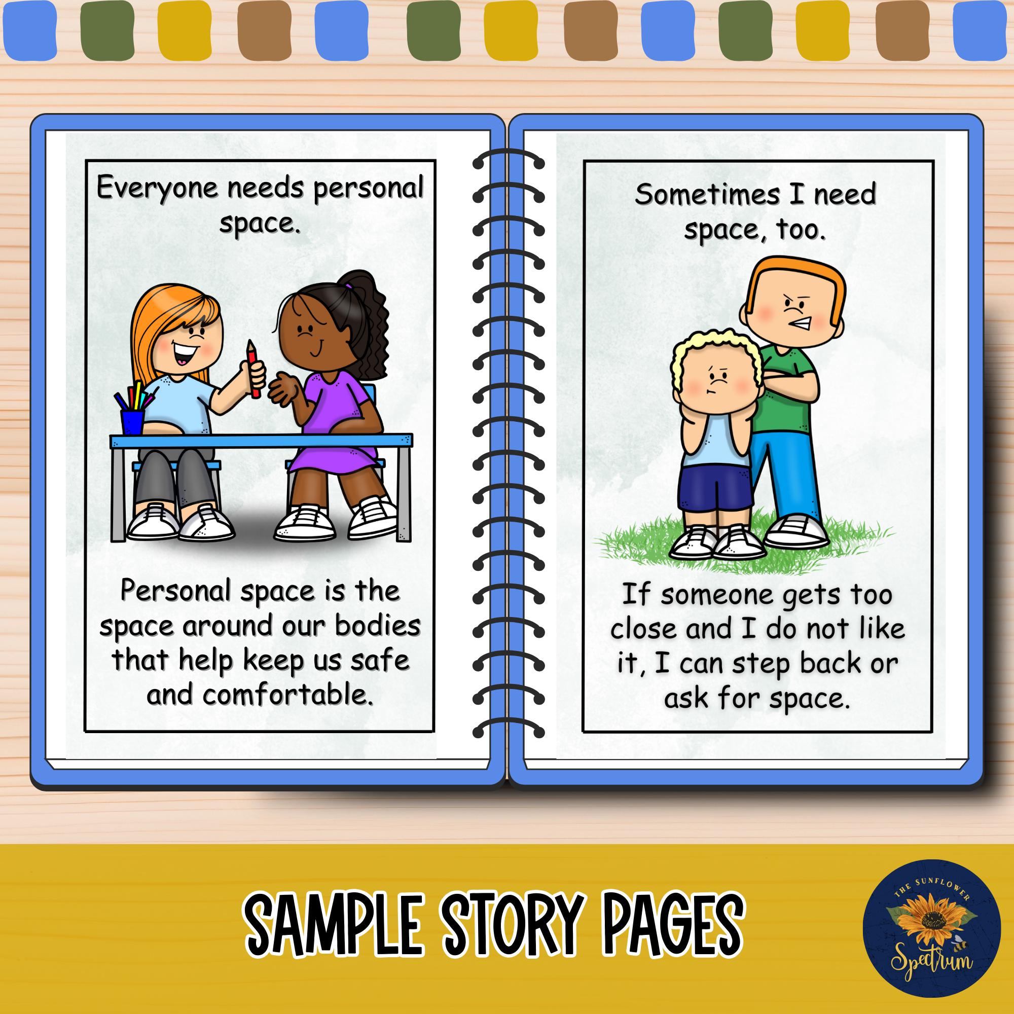 Personal Space Social Story | Teaching Personal Boundaries & Respecting ...