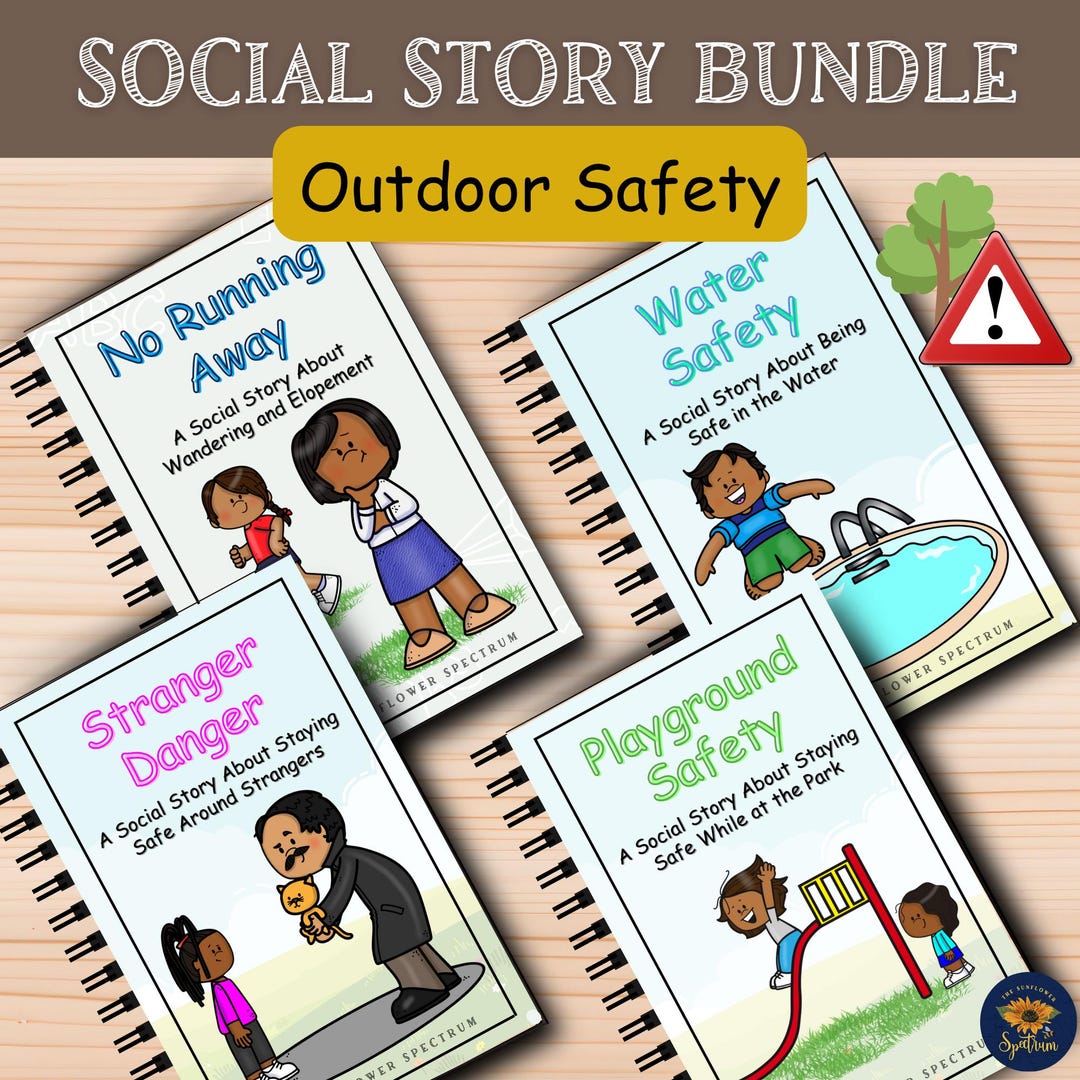 Outdoor Safety Social Stories for Kids | Autism Visual Support ...