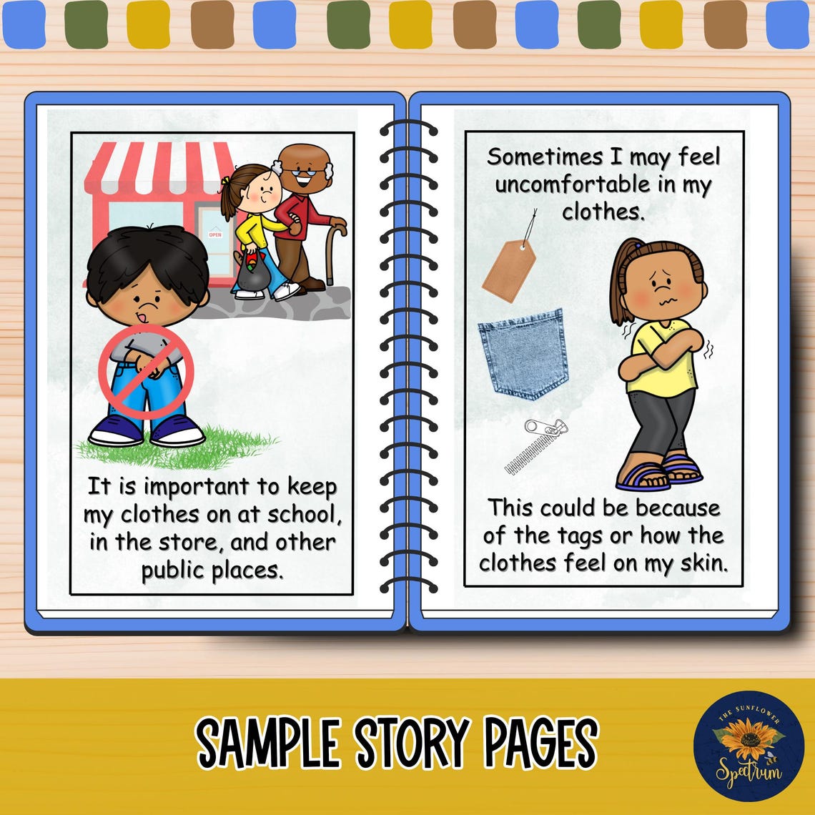 Keeping Clothes on Social Story for Kids With Autism | Body Safety ...