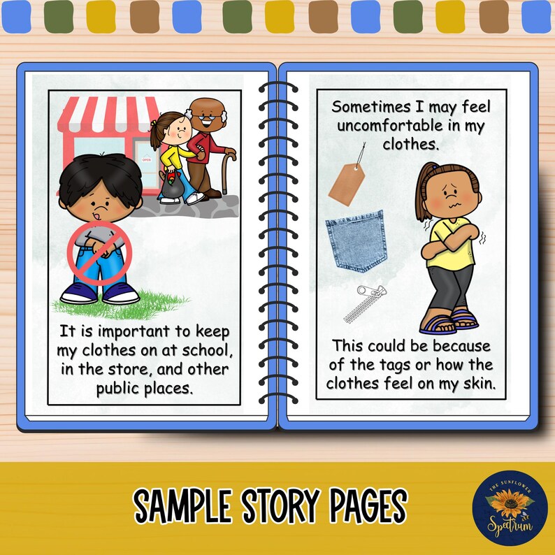 Keeping Clothes on Social Story for Kids With Autism | Body Safety ...