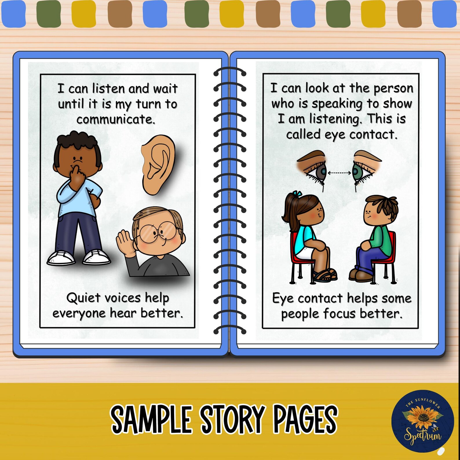 Whole Body Listening Social Story for Autism | Paying Attention ...