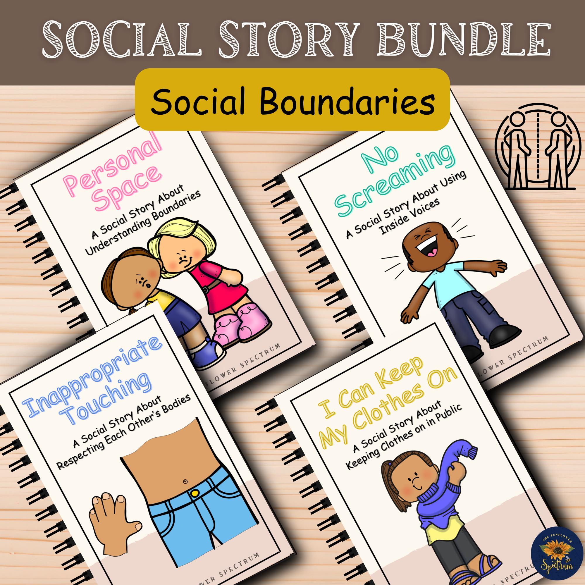 Social Boundaries Social Story Bundle for Autism | Personal Space, No ...