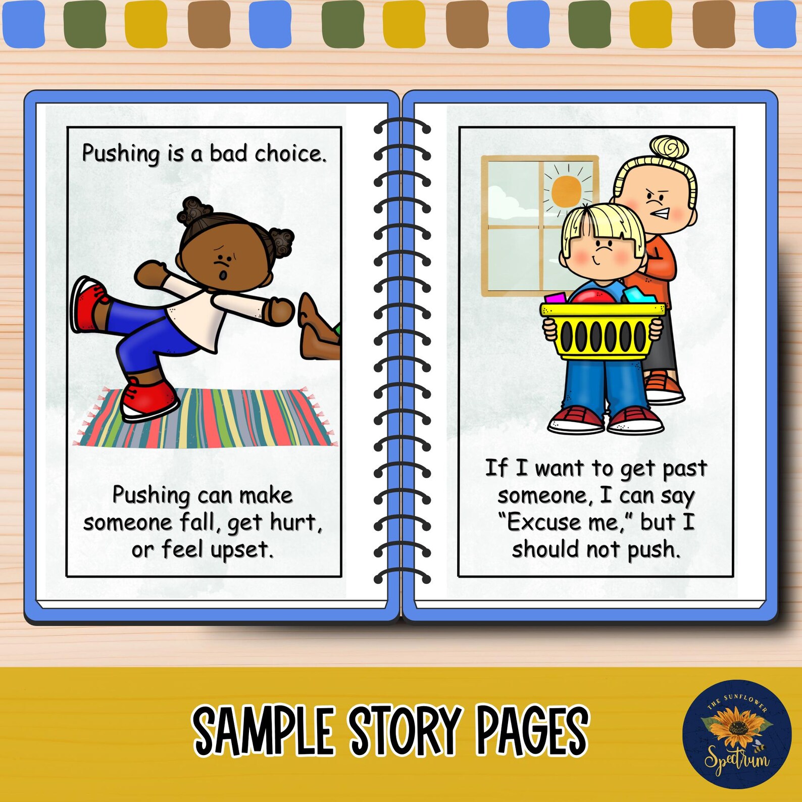 Aggressive Behaviors Social Story Bundle | No Pushing, No Kicking, No ...