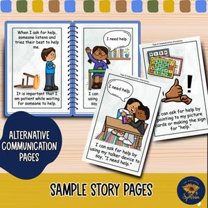 I Can Ask for Help Social Story | Editable Autism SEL Resource With ...