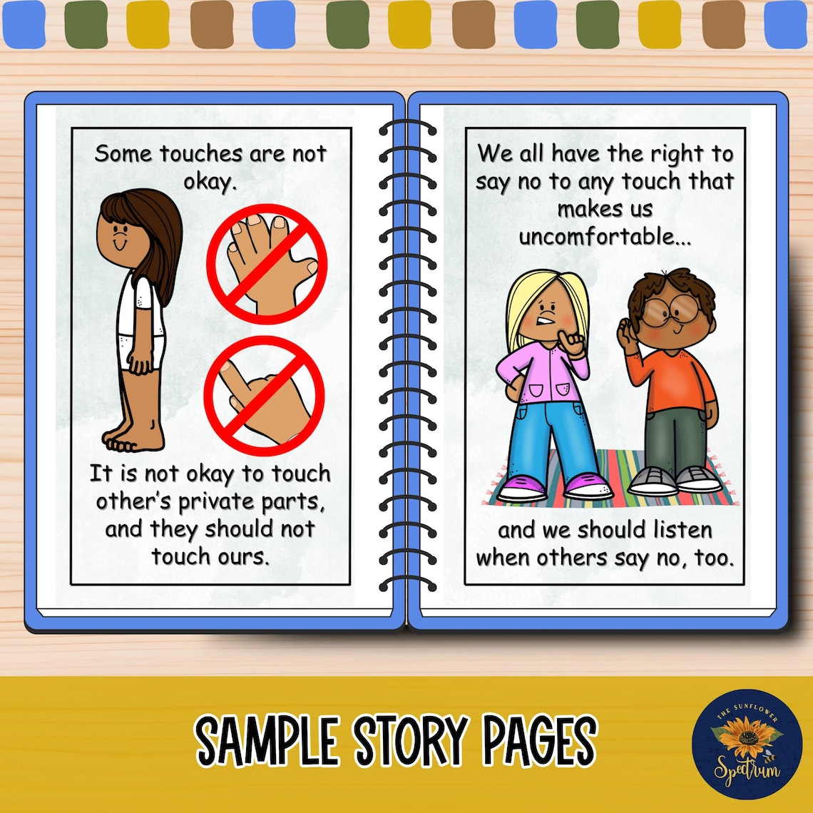 Inappropriate Touching Social Story for Kids | Body Safety + Consent ...