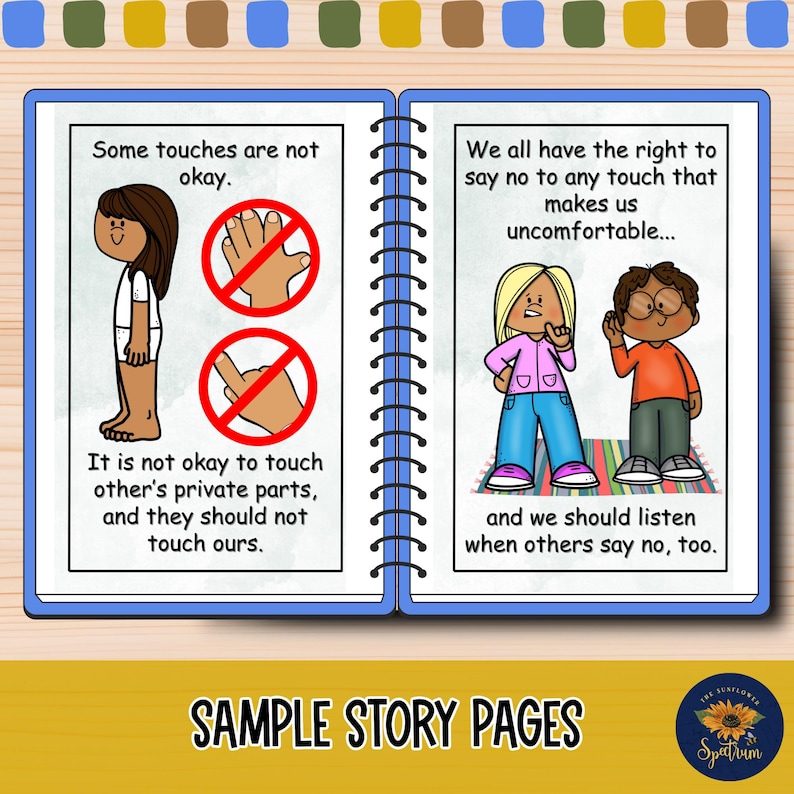 Inappropriate Touching Social Story for Kids | Body Safety + Consent ...