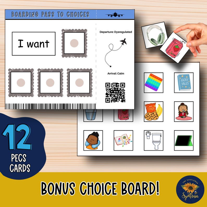 Going on an Airplane Social Story for Autism With Bonus Travel Choice ...