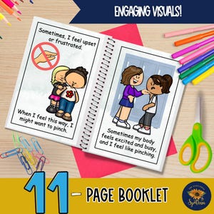 No Pinching Social Story | Self-regulation & Social Emotional Learning ...