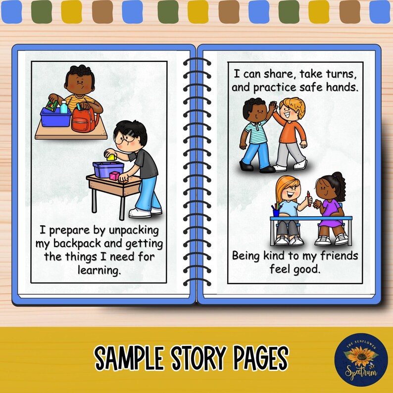 Classroom Rules Social Story | Printable | Classroom Routines Behavior ...